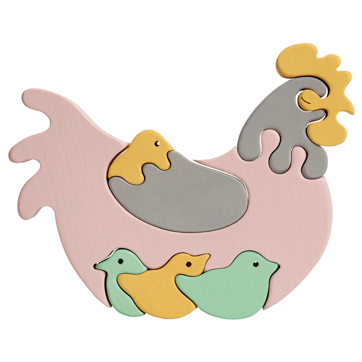 Hen Family Puzzle – Faunatoys.com