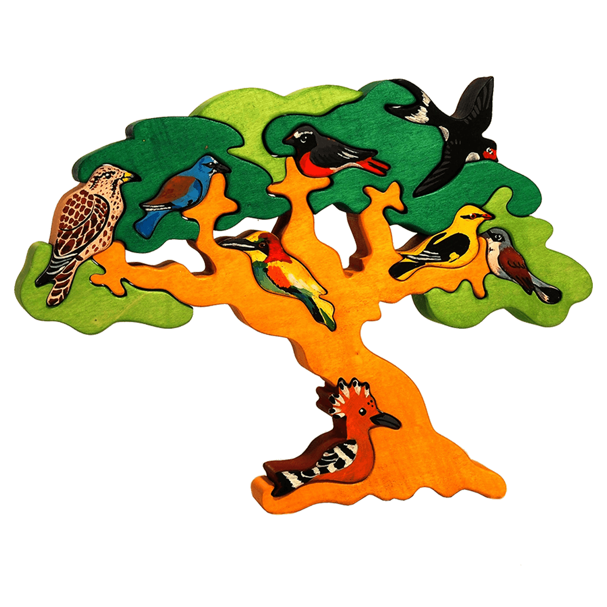 Migratory Bird Tree Puzzle – Faunatoys.com